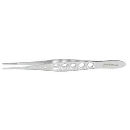 Miltex Dressing Forceps, 6, Serrated Tips, Fluted Handle