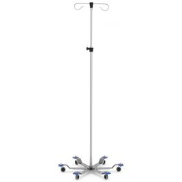 IV Pole Hand Operated 6-Leg Stand Welded Base